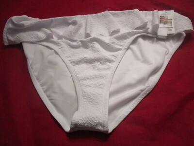 Time and Tru Cheeky Fit Swim Swimsuit Popcorn Texture High Rise Plus 2X ...