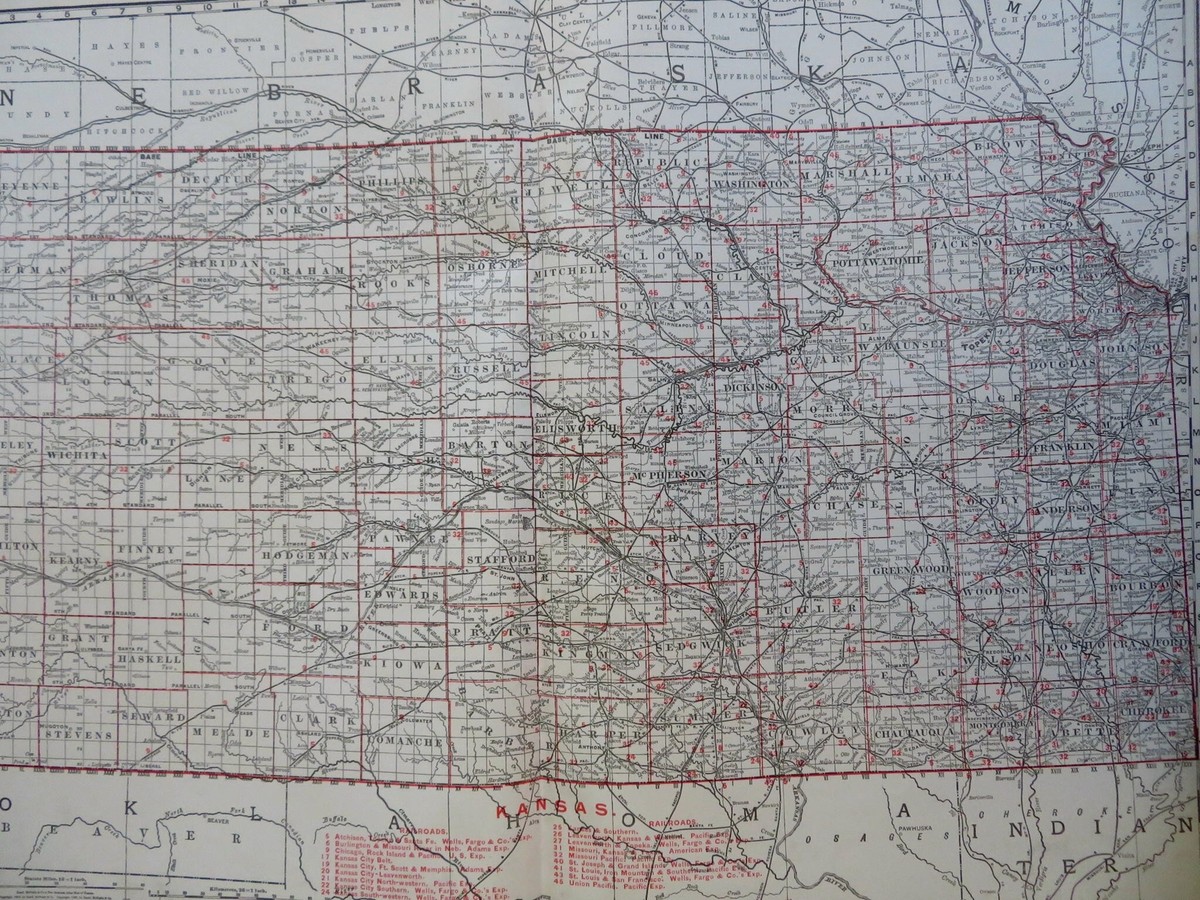 Old Street Maps Of Topeka Kansas Shawnee County 1898 Kansas Historical
