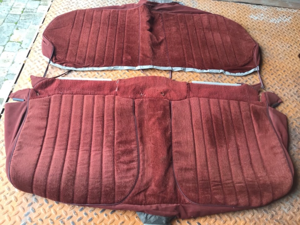 Chevy Caprice Driver Seat Covers Front & Rear 91-96 Red Cloth OEM 6 ...