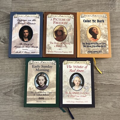 Lot of 5 Dear America My Name is America Historical Hardback Books | eBay