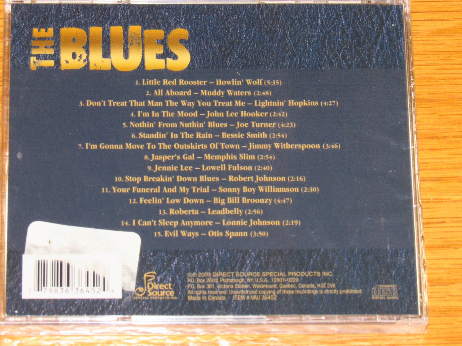 NEW/SEALED BLUES CD - VARIOUS ARTISTS - "THE BLUES FROM THE VAULTS ...