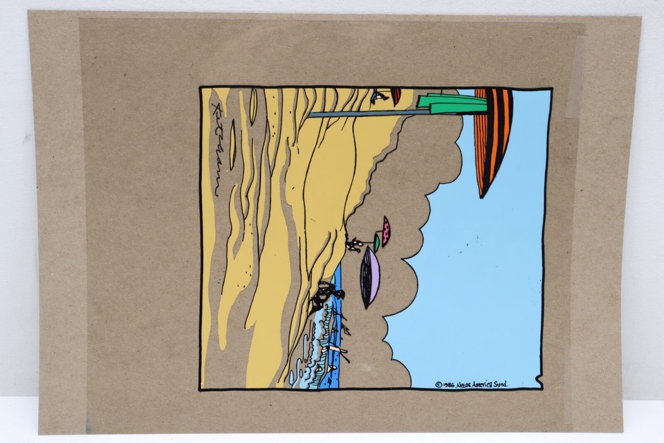 Original Hand Painted Animation Production Background Cel (220-25) | eBay