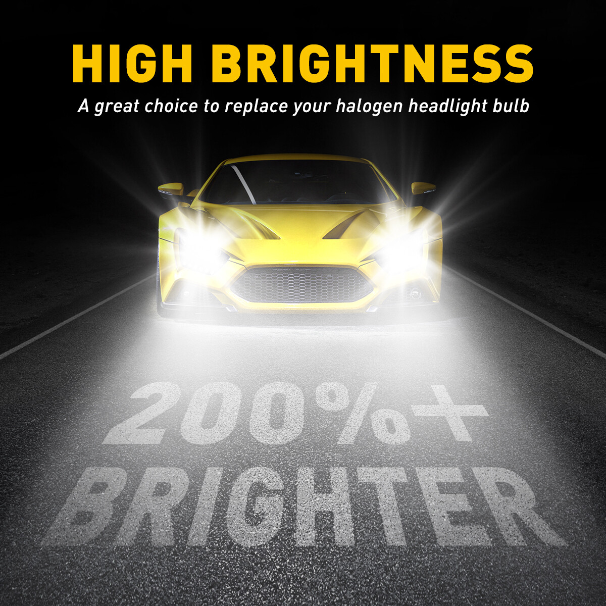 6500K 9005 HB3 60W 15000LM LED Car Headlight Kit Replace Bulbs Lamp ...