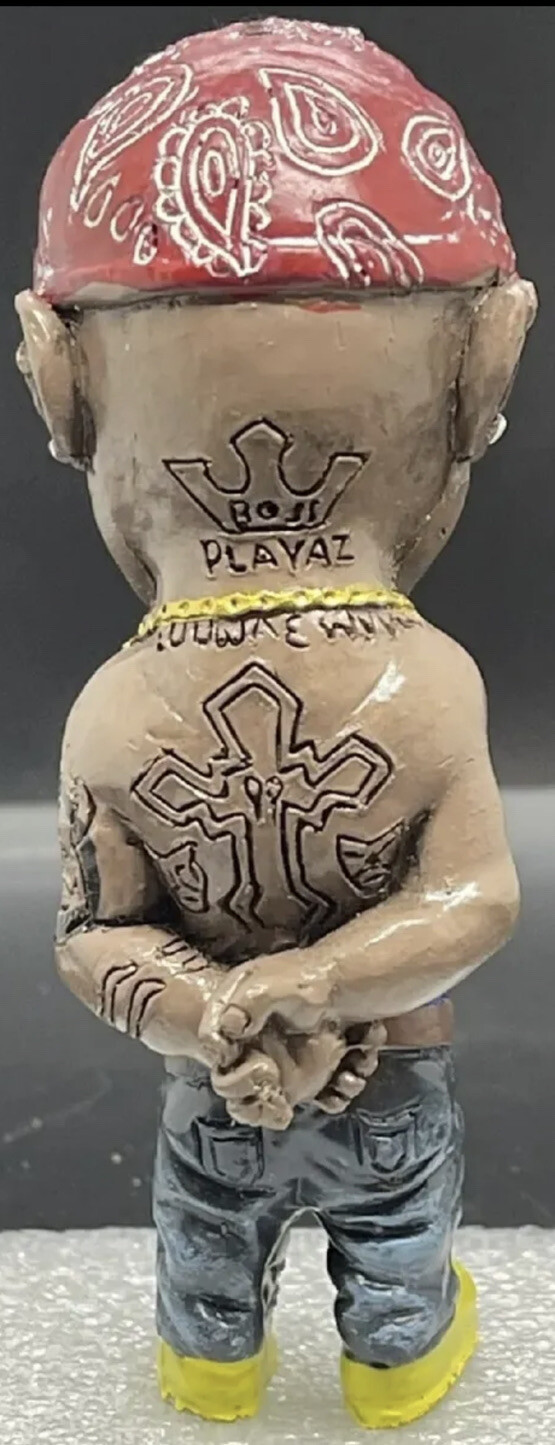 Tupac Shakur Hip Hop Rapper Action Figure Mini Resin Figures Ornament ...