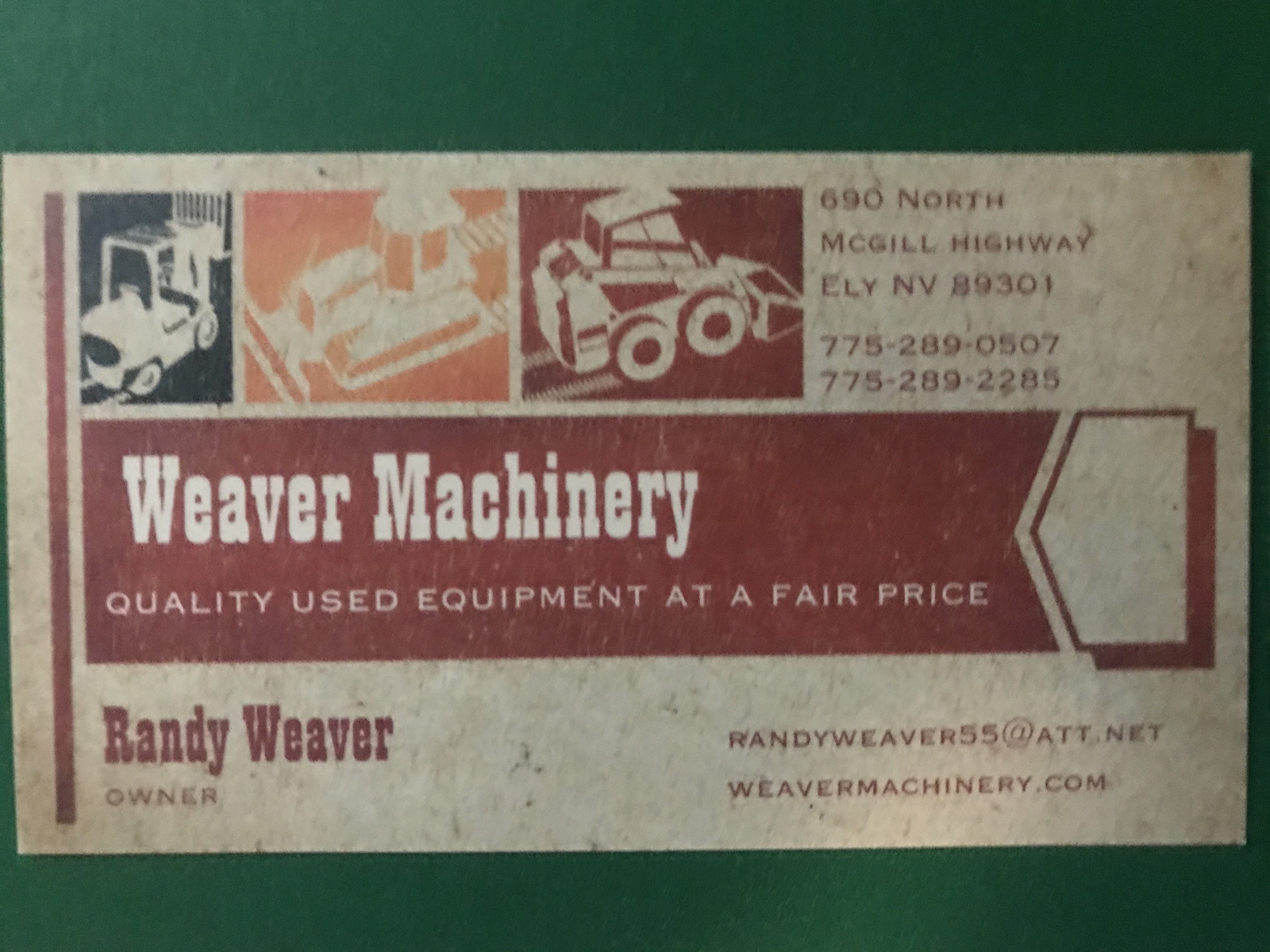 Weaver Machinery Ely NV | eBay Stores