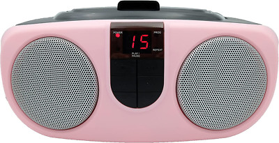 PROSCAN SRCD243 Portable CD Player with AM/FM Radio, Boombox (Pink) | eBay