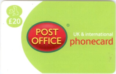 RARE UK Remote Memory Tele2 Prepaid Card Phonecards Post Office - £20 ...