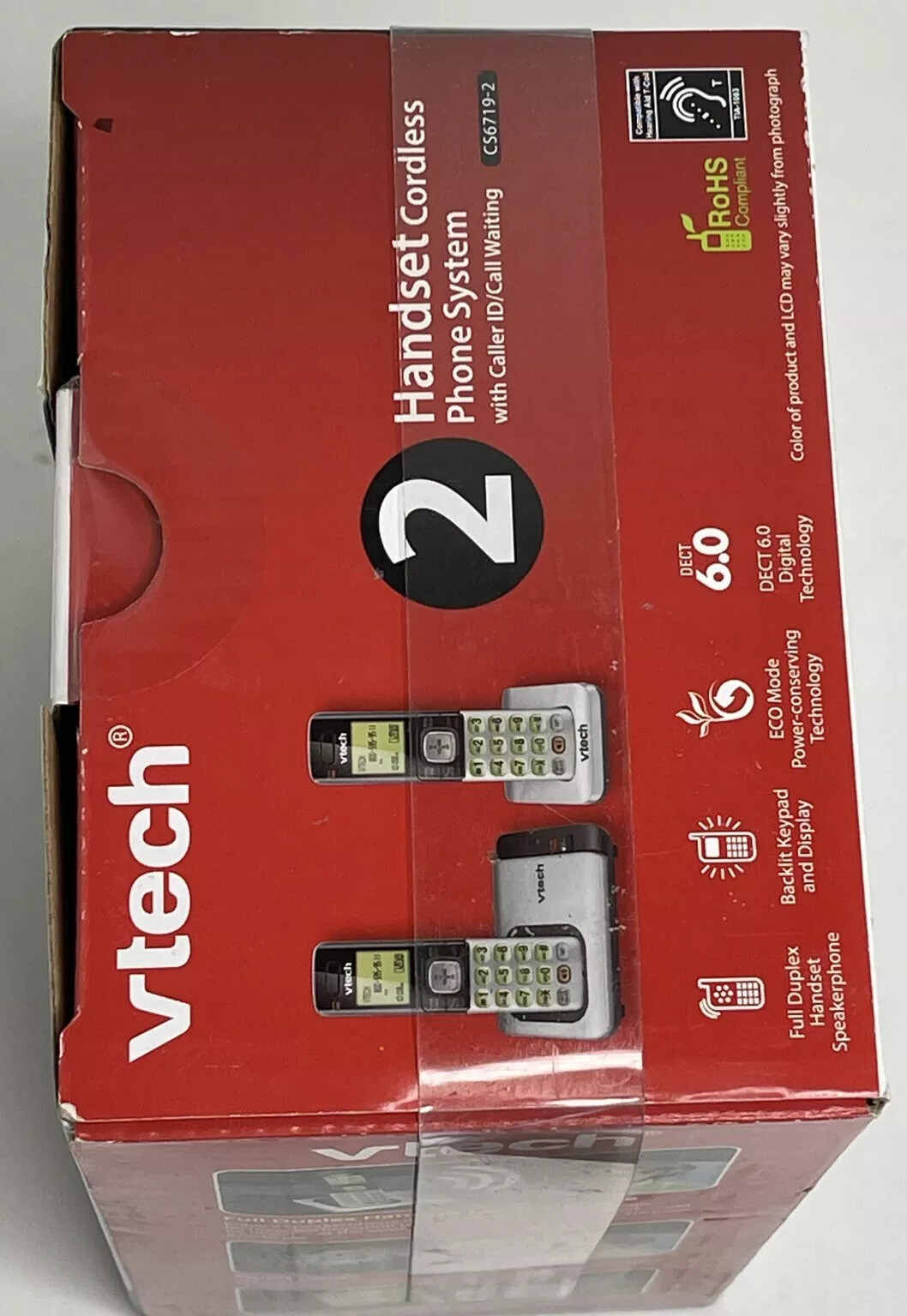 VTech CS6719-2, 2-Handset Cordless Phone, Caller ID/Waiting DECT 6.0 ...