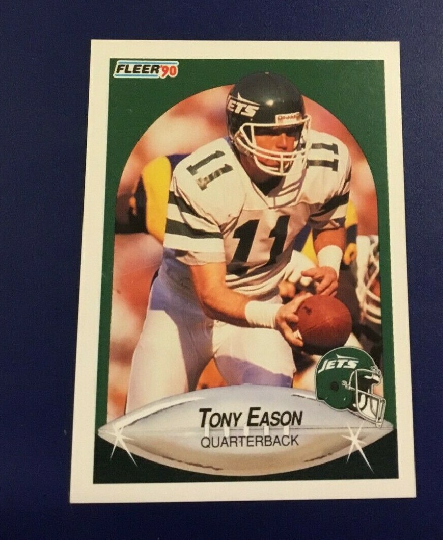 1990 Fleer # 360 TONY EASON New York Jets Great Card ! | eBay