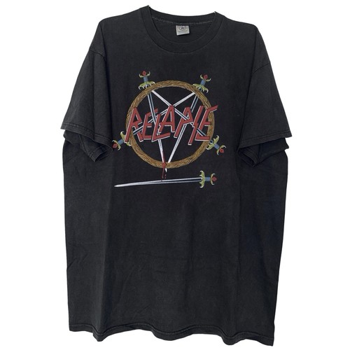 Vintage Relapse Records T-Shirt Size XL Slayer Repulsion Mortician AxCx ...