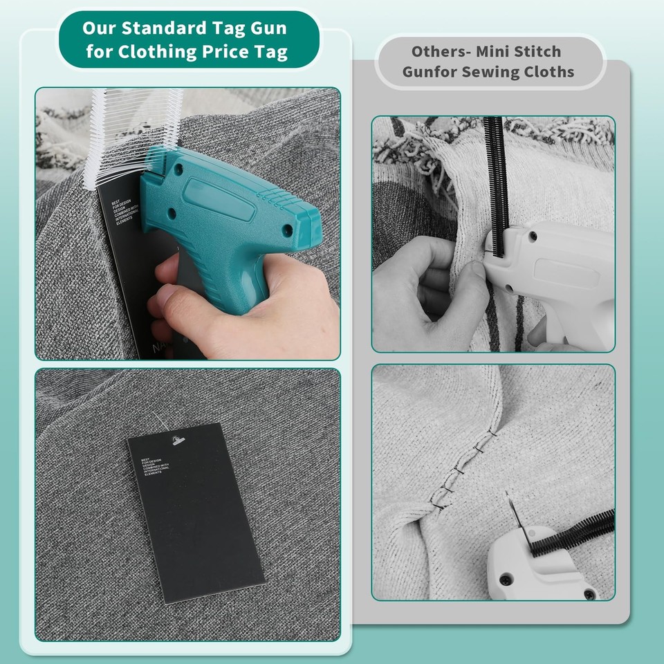 Tagging Gun for Clothing, Tag Attacher Gun for Standard Retail Price ...