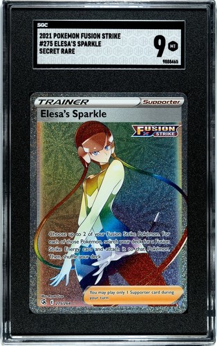 2021 Pokemon Fusion Strike Elesa's Sparkle Full Art Secret Rare SGC 9 ...