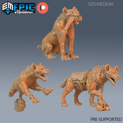 Hyena, Dungeons and Dragon Miniature, D&D Fantasy Wargaming 28mm scale ...