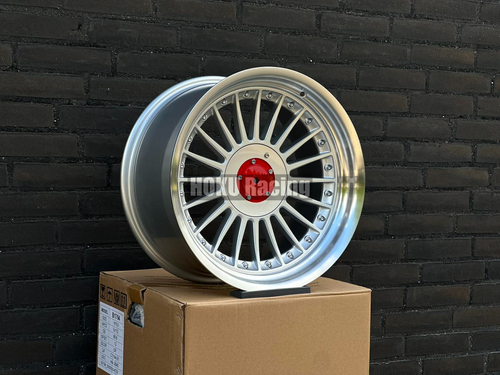 4X 17 inch ALPINA style wheels dish wheels Silver for BMW E32 E34 E36 ...