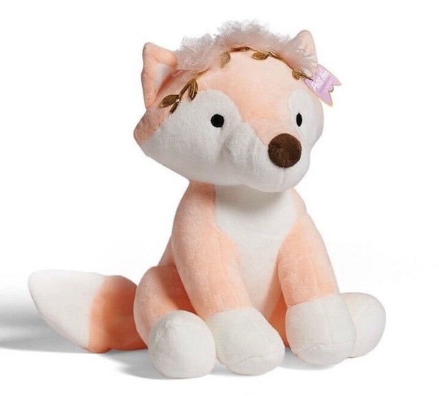 Fao Schwarz Petit Bon Fox Plush w/ crown 9" Stuffed Animal Plush Toy ...