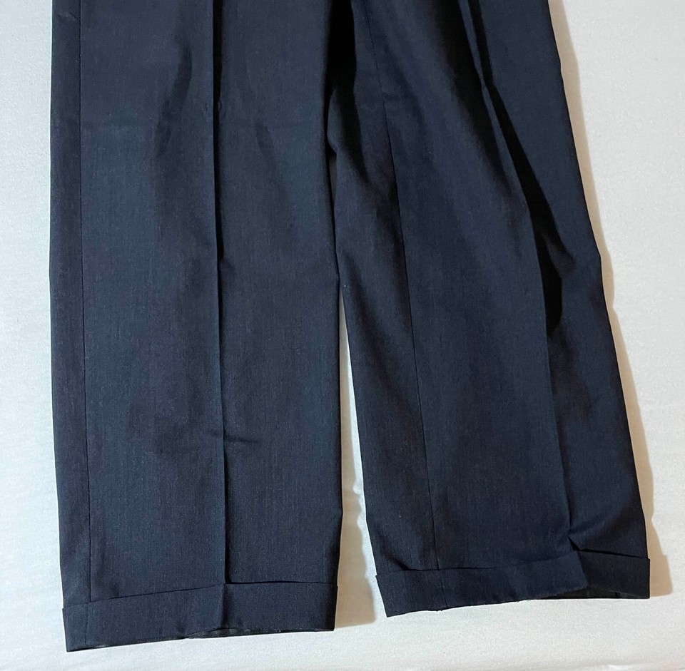 Alain Delon Hose Anzughose Buntfaltenhose Herren Business Dunkel Grau ...