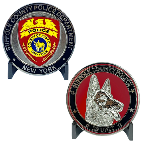 EL8-012 Canine K9 Officer SCPD LI Suffolk County Police Department Long ...