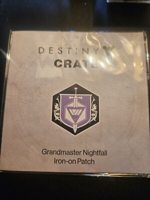 NEW Destiny 2 Grandmaster Nightfall Iron On Patch Loot Crate Rare 2022 ...
