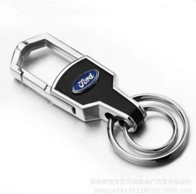 Chrome Metal Keychain Car Logo Emblem Key Chain Key Ring Accessories ...