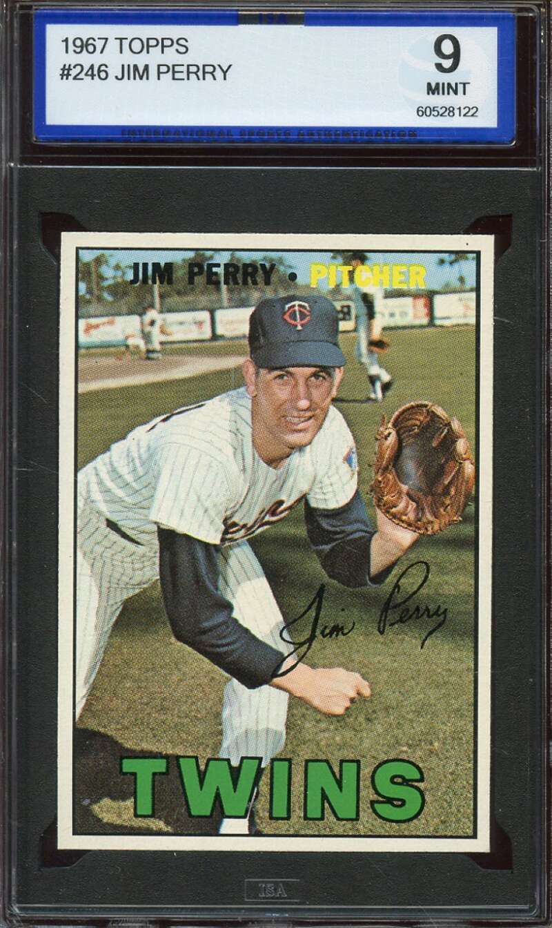 1967 TOPPS #246 JIM PERRY ISA 9 TWINS *ADT5116 | eBay