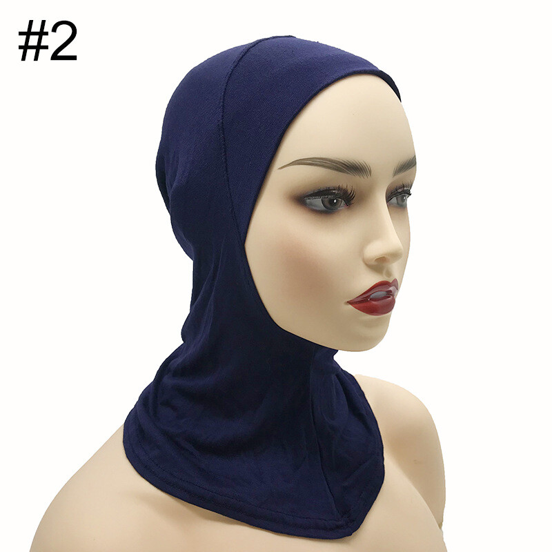 Women's Under Scarf Hat Cap Bone Bonnet Ninja Hijab Islamic Neck Covers ...