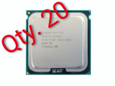 Lot Qty. 20 Intel Xeon 5160 3.0GHz Socket LGA771 SL9RT CPU Processors ...