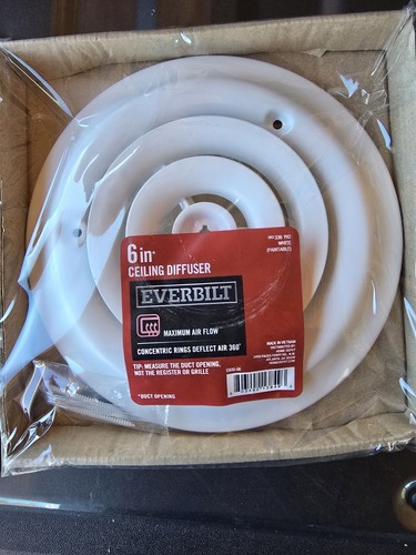 Everbilt Ceiling Diffuser max Air Flow White Paintable | eBay