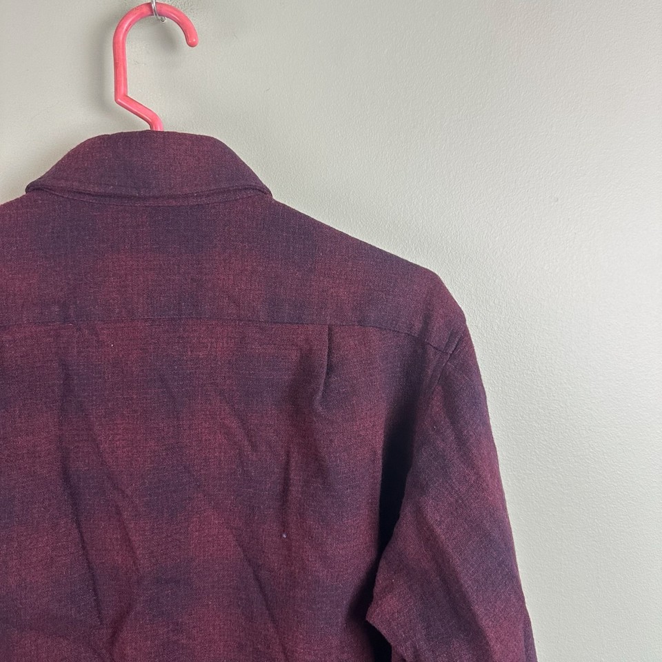 Pendleton Vintage Wool Outdoors Man Shadow Plaid Purple Red Mens MED ...