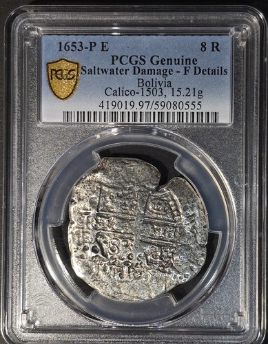 1653 8 Reales Potosi - 1654 Capitana Shipwreck | eBay