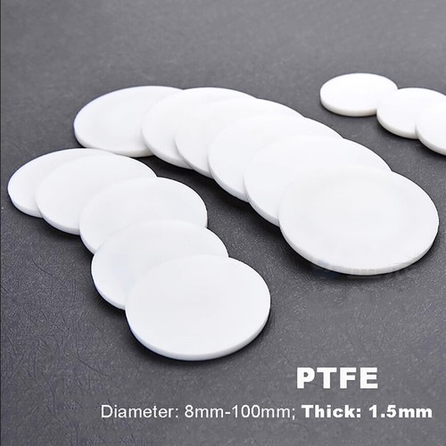 Solid Round PTFE Pads Discs Disc Sheet | Diameter: 8mm-100mm ...