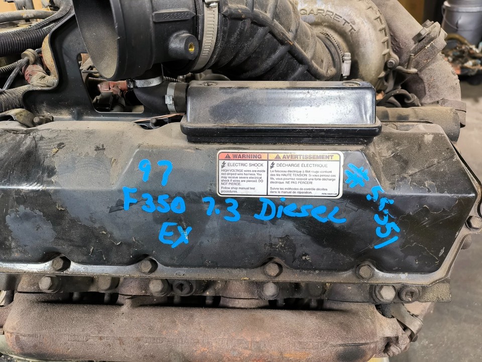 1997 Ford F350 Diesel Engine V8 Powerstroke International 7.3 w/ Turbo ...
