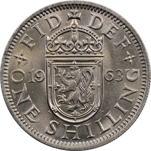 Great Britain - 1 Shilling - 1963 - Unc - Scottish shield | eBay Australia