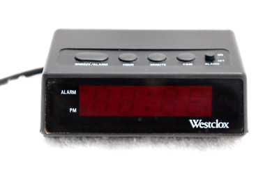 vintage Westclock digital alarm clock black | eBay