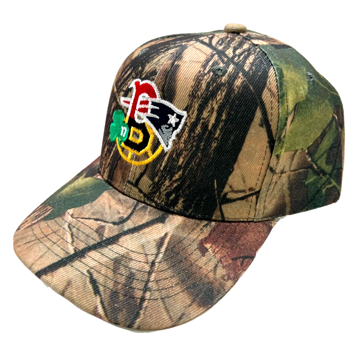 Boston 4 Team Logo BASEBALL CAP hat New England Patriots Red Sox Bruins ...