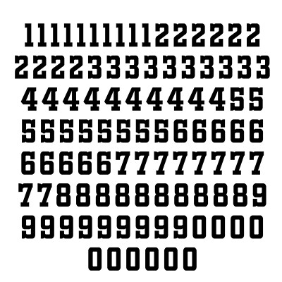 Permanent Vinyl Numbers or Letters Self Adhesive - 10in height ...
