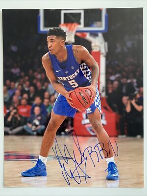 Malik Monk Autographed 11x14 Kentucky Wildcats BBN RARE Box G | eBay