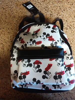 Disney Mickey Mouse Bioworld Mini Backpack White, Red & Red 11 Inch | eBay