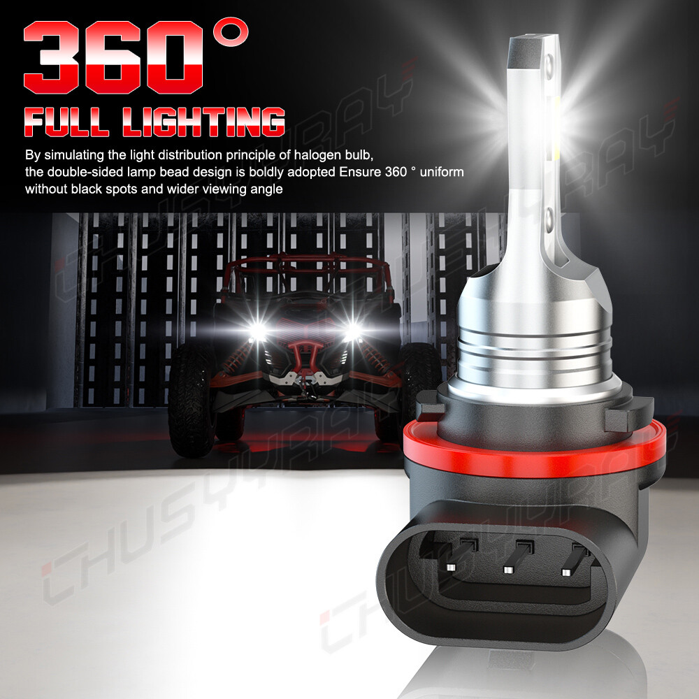 For 2017 Honda Rancher 420 ES 12v 3pins LED Headlight 6000K super ...