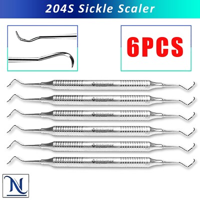 Dental Sickle Scaler 204S – Posterior Hygiene Scaler, Hollow Handle, | eBay