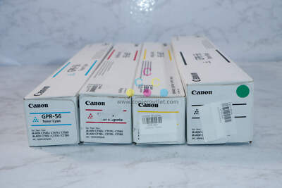 Genuine Canon GPR-56 CMYK Toner Cartridges iR ADVC7565,C7570,C7580 ...