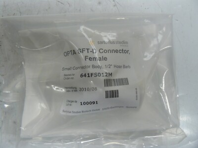 SARTORIUS 641FS012M OPTA SFT-D CONNECTOR SMALL BODY FEMALE 1/2" HOSE ...