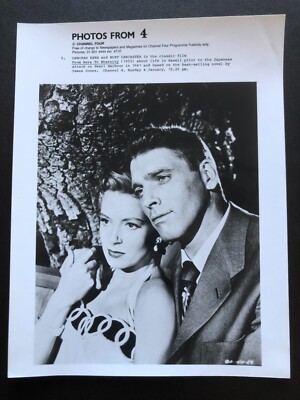 Burt Lancaster, Deborah Kerr official b&w press photo, From Here to ...