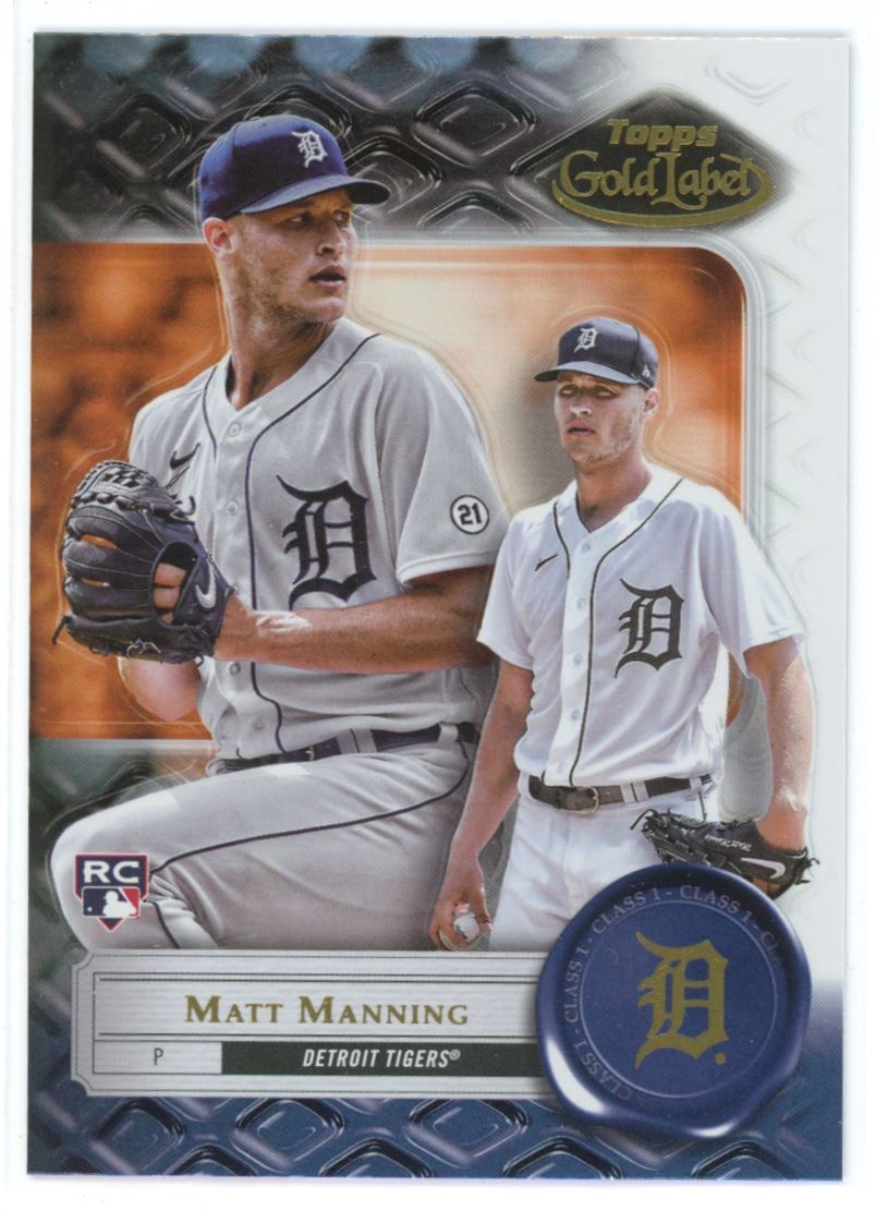 2022 Topps Gold Label Class 1 Matt Manning RC Detroit Tigers #2 | eBay