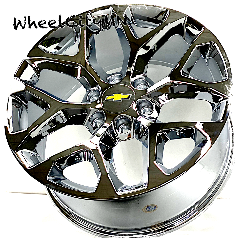 22” Chrome Snowflake 5668 SFO Replica Rims fits 2025 Chevy Tahoe ...