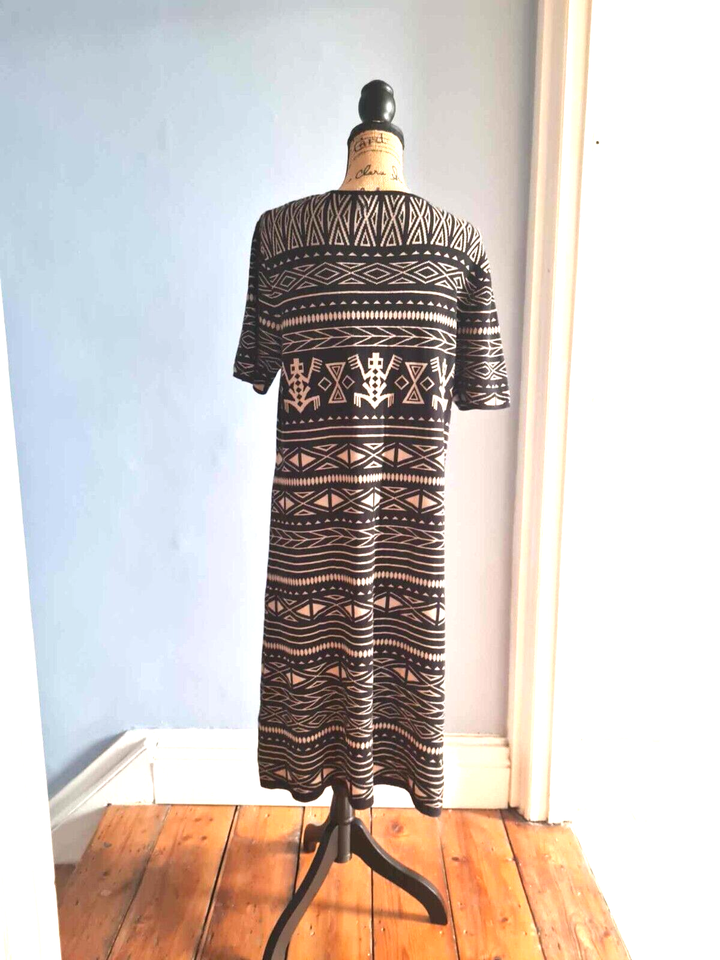 Gudrun Sjoden Dress XL Aztec Knit 100% Organic Cotton | eBay UK