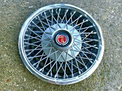 Lot 2 Vintage 1970s Ford Three Lions Crown Wreath Spoke Hubcap Wheel ...