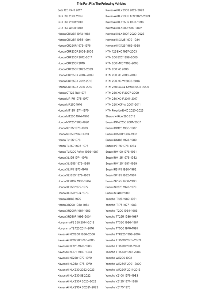 IRC VE33 Enduro Tire 100/100x18 For KAWASAKI KLX230R S 2021-2023 | eBay