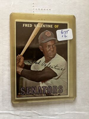 1967 Fred Valentine Washington Senators Topps Baseball Card #64 | eBay