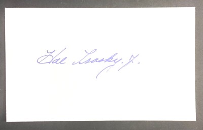 Chicago White Sox HAL TROSKY JR DECEASED auto autographed signed 3x5 ...