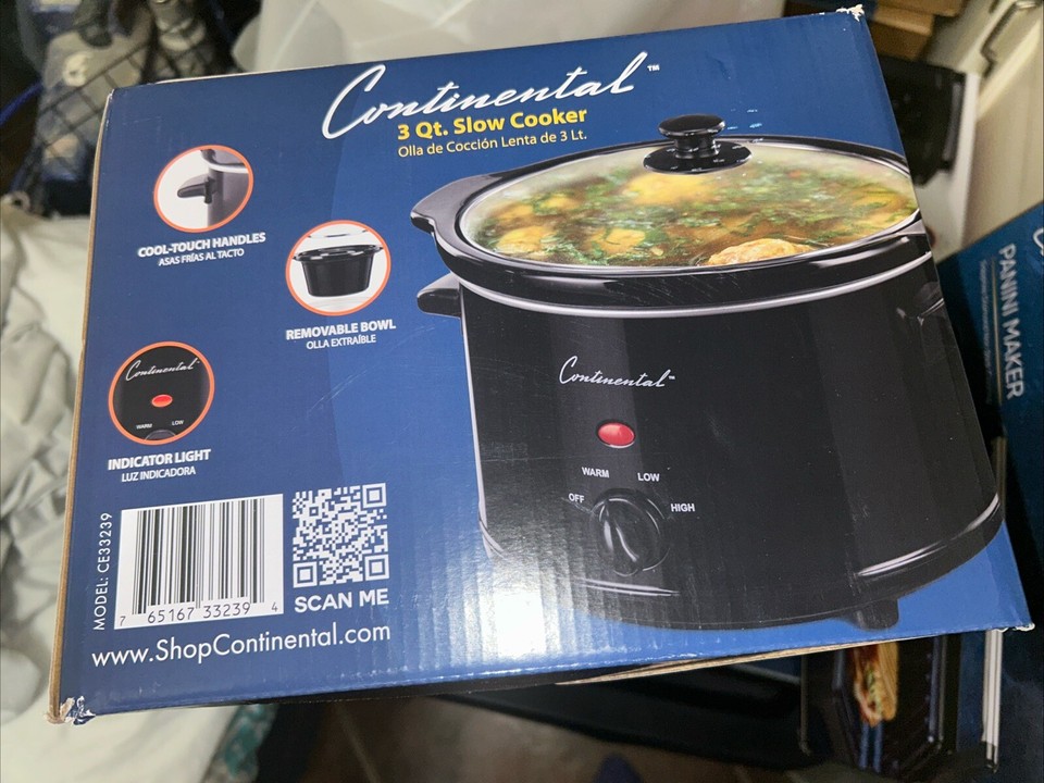 Continental® Slow Cooker - 3 Quart | eBay